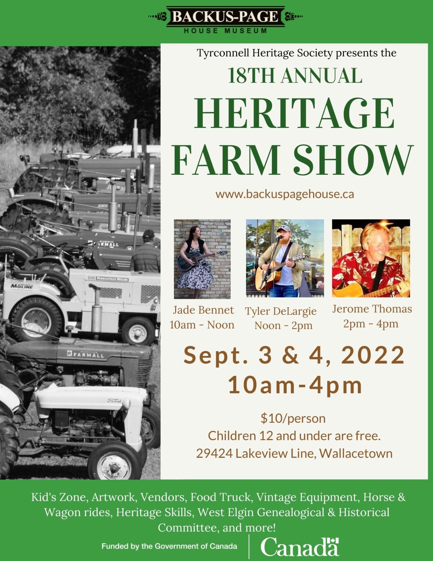 18th Annual Heritage Farm Show - Historic Places Days