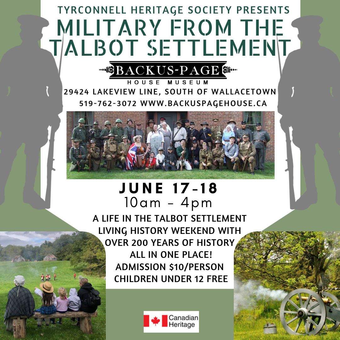 Military from the Talbot Settlement - Historic Places Days
