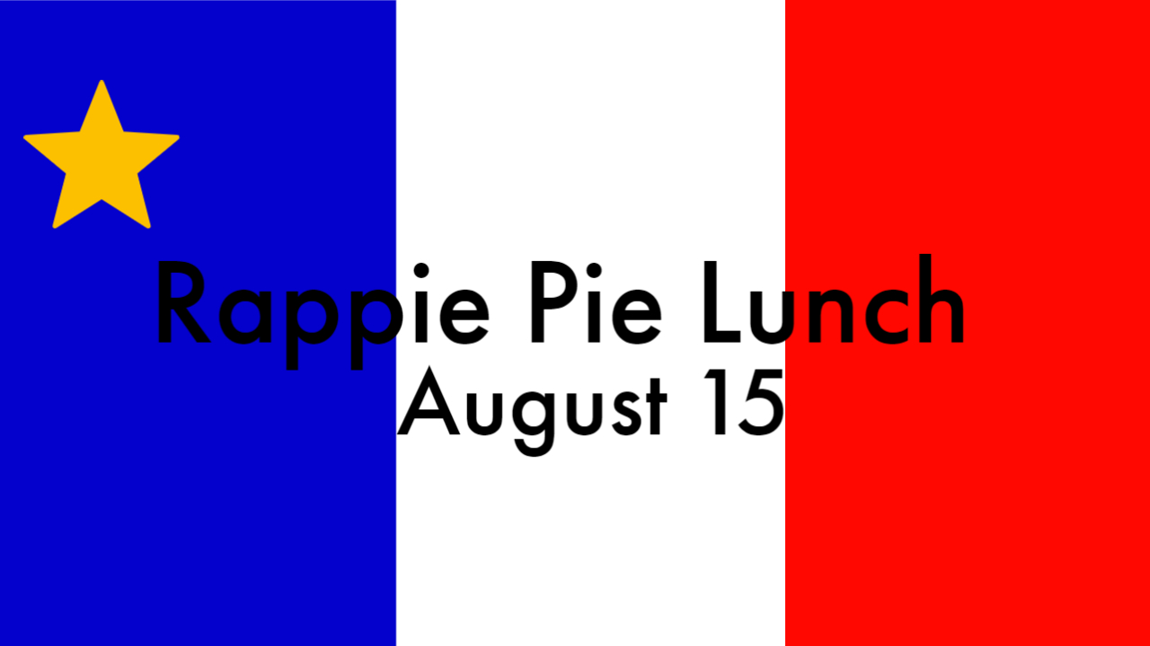 Rappie Pie Lunch - Historic Places Days