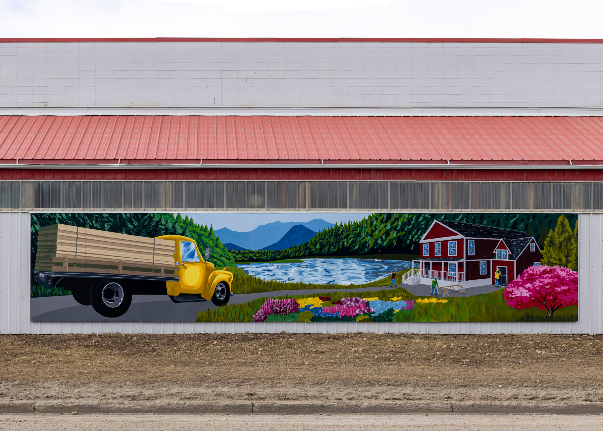 Timberjack Home Hardware Mural - Historic Places Days